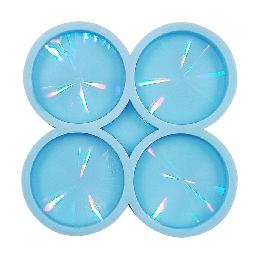 Holographic round circle set silicone mold - IBRAYAS