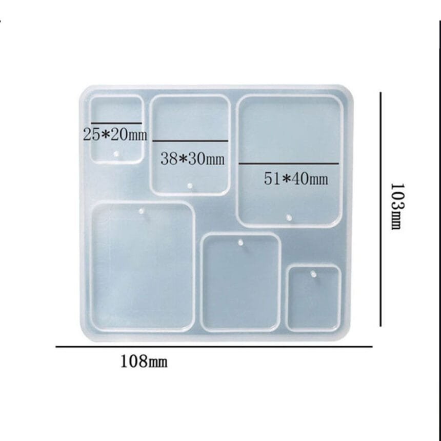 Round Edge Rectangle Shape Variable Sizes Earling Mold - IBRAYAS